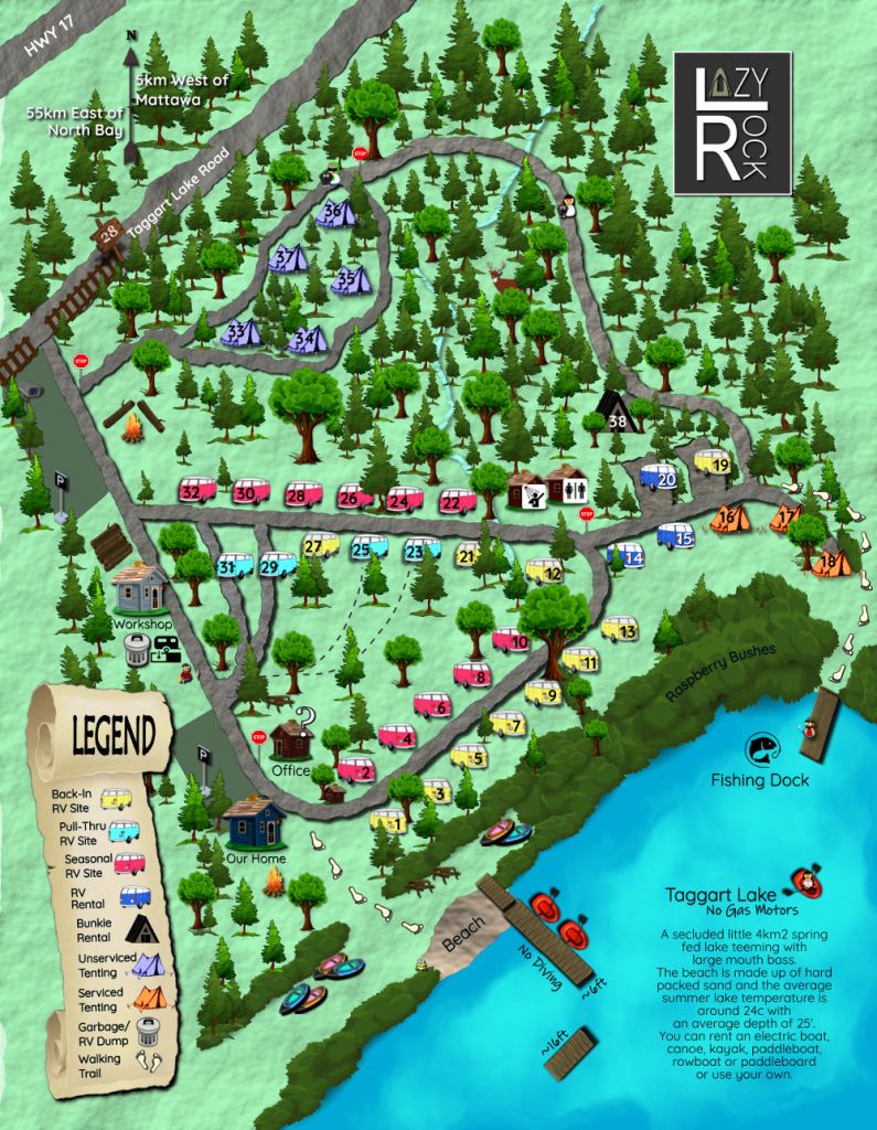 2021CampMap | Lazy Rock RV Park & Campground